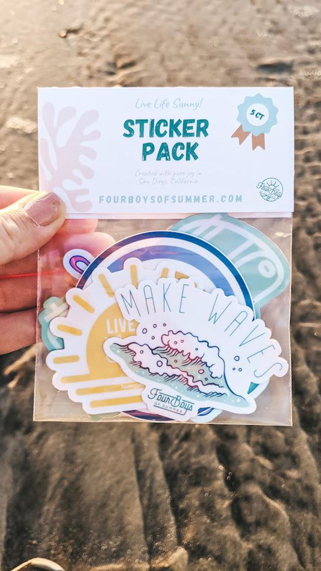 Cute Sticker Pack, Ocean Stickers, Coastal Sticker, Beach Stickers ...