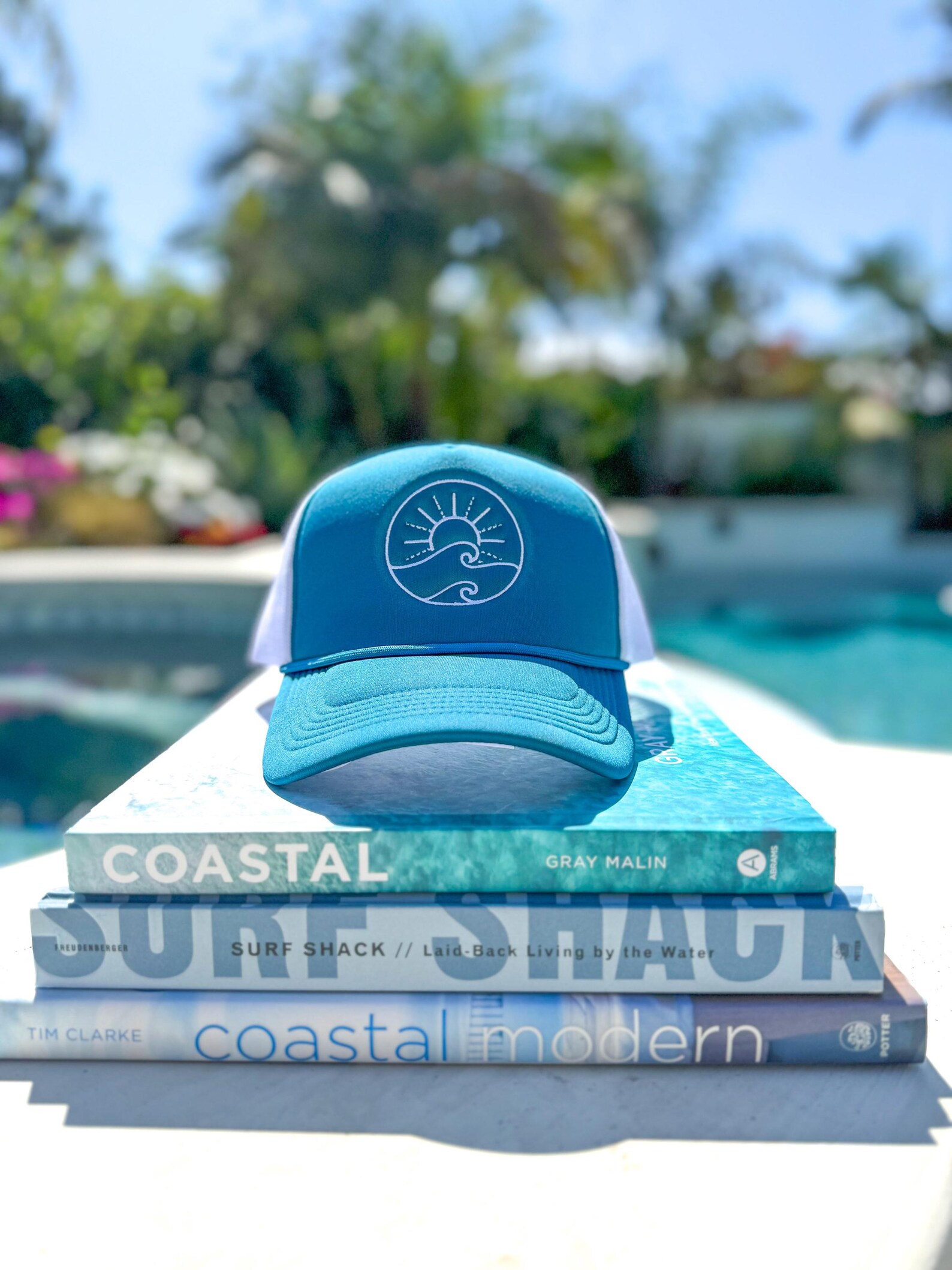 Sun Waves Trucker Hat, Beach Trucker Hat, Beach Wave Hat, Surf Trucker ...