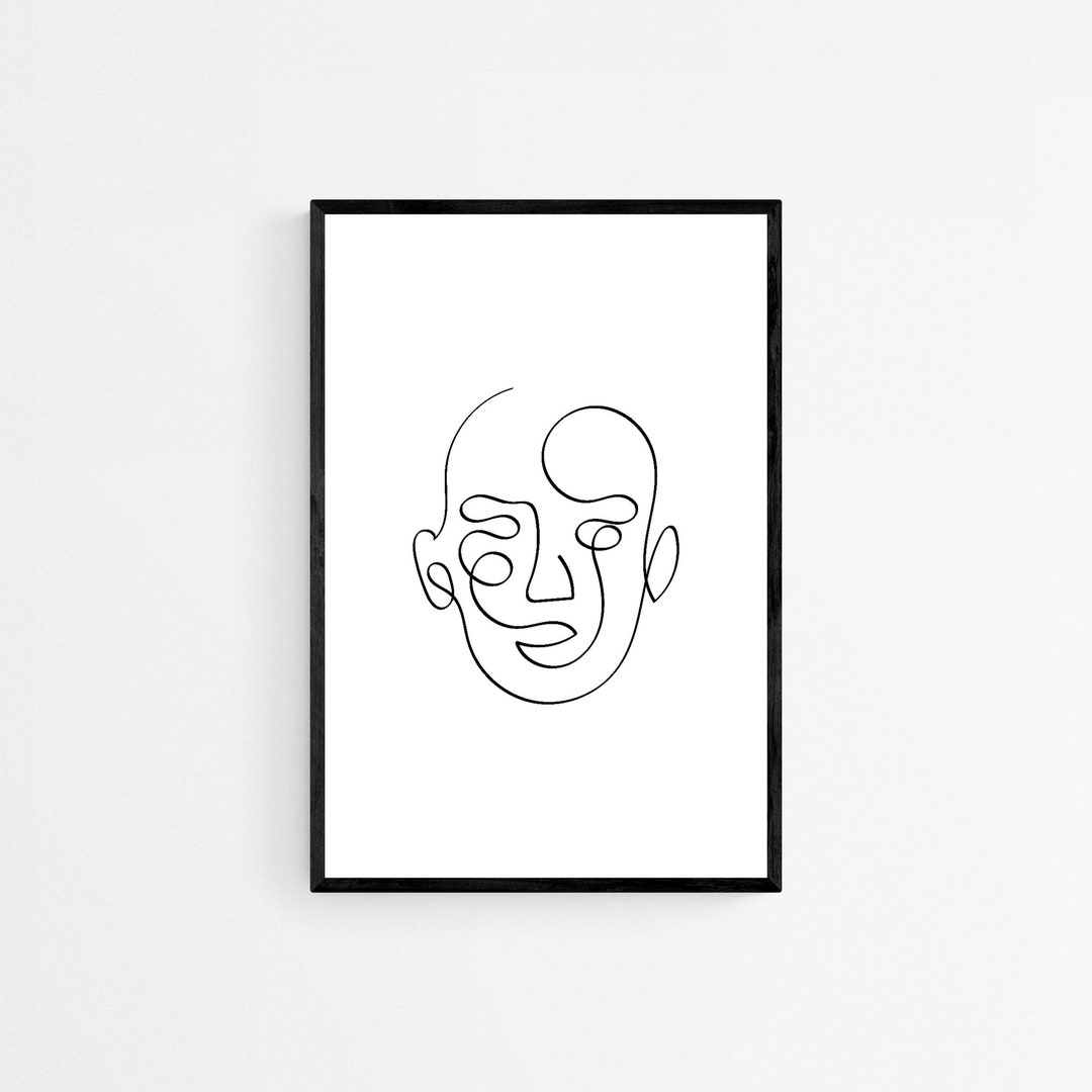 Single Line Drawing, Line Art, Wall Art, Minimal Sketch Drawing ...