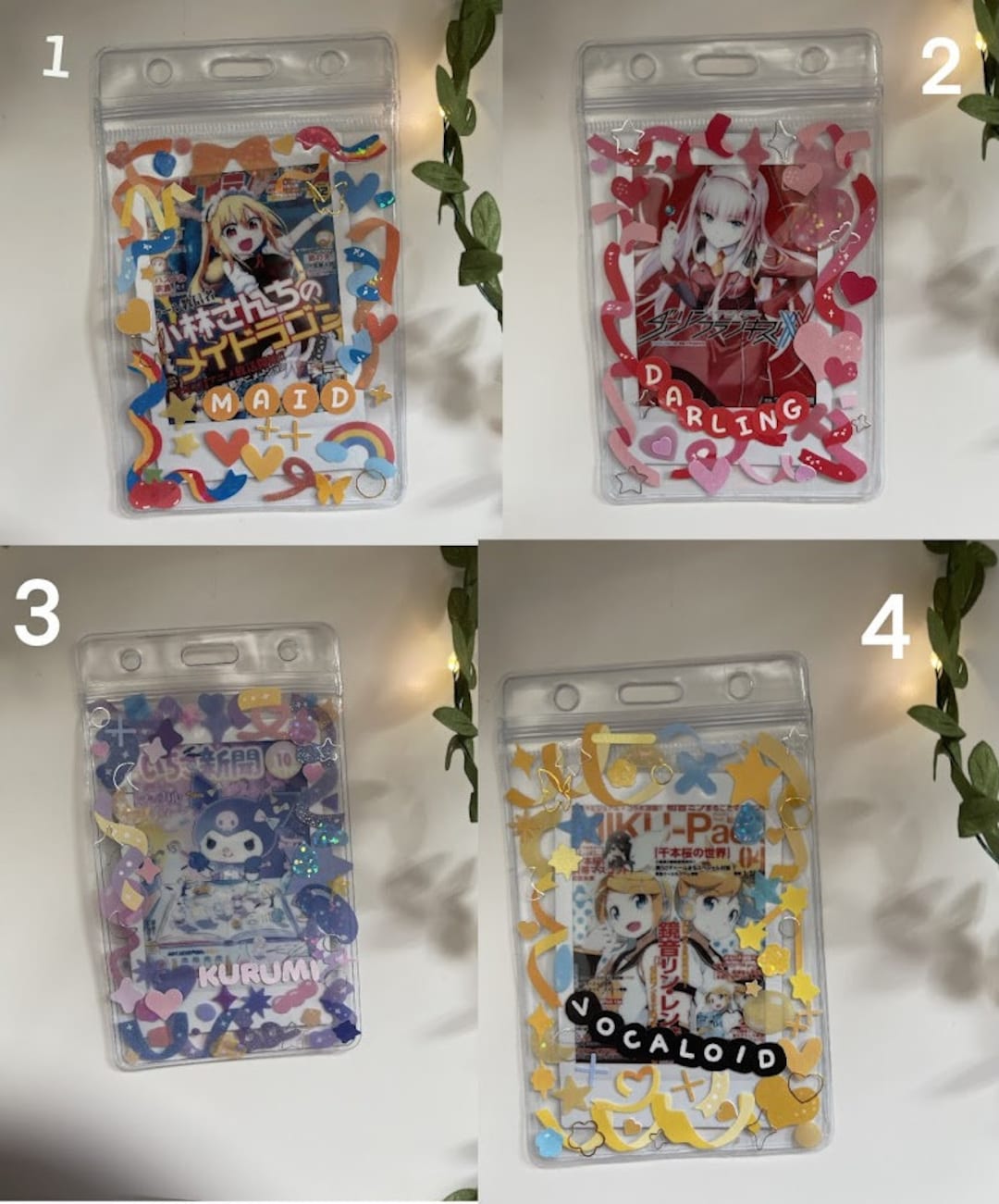 Deco Anime Photo Cards - Toploader - Photo Included - Etsy