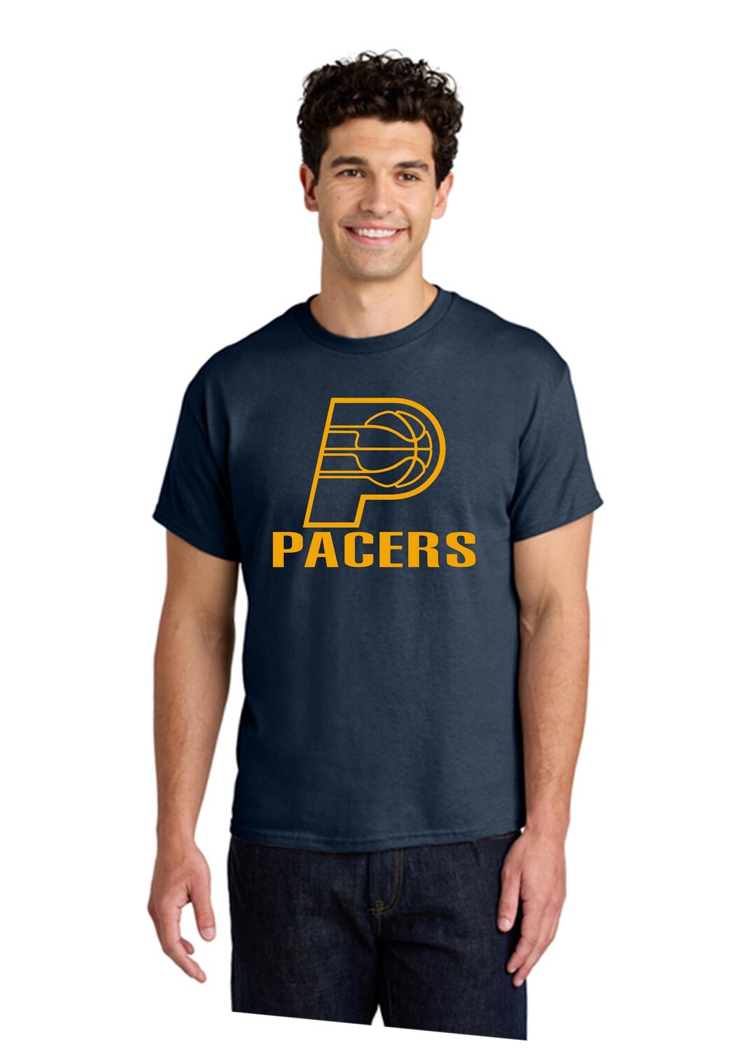 Indiana Pacers Fans Large Print Custom Navy T-shirts - Etsy