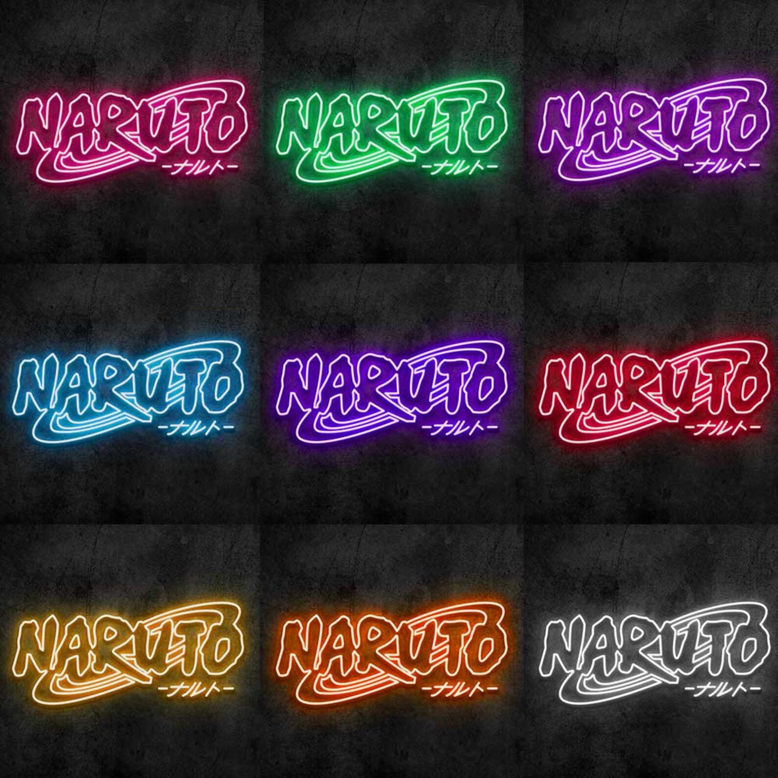 High Quality Handmade Naruto Letters Neon Sign Anime Neon | Etsy