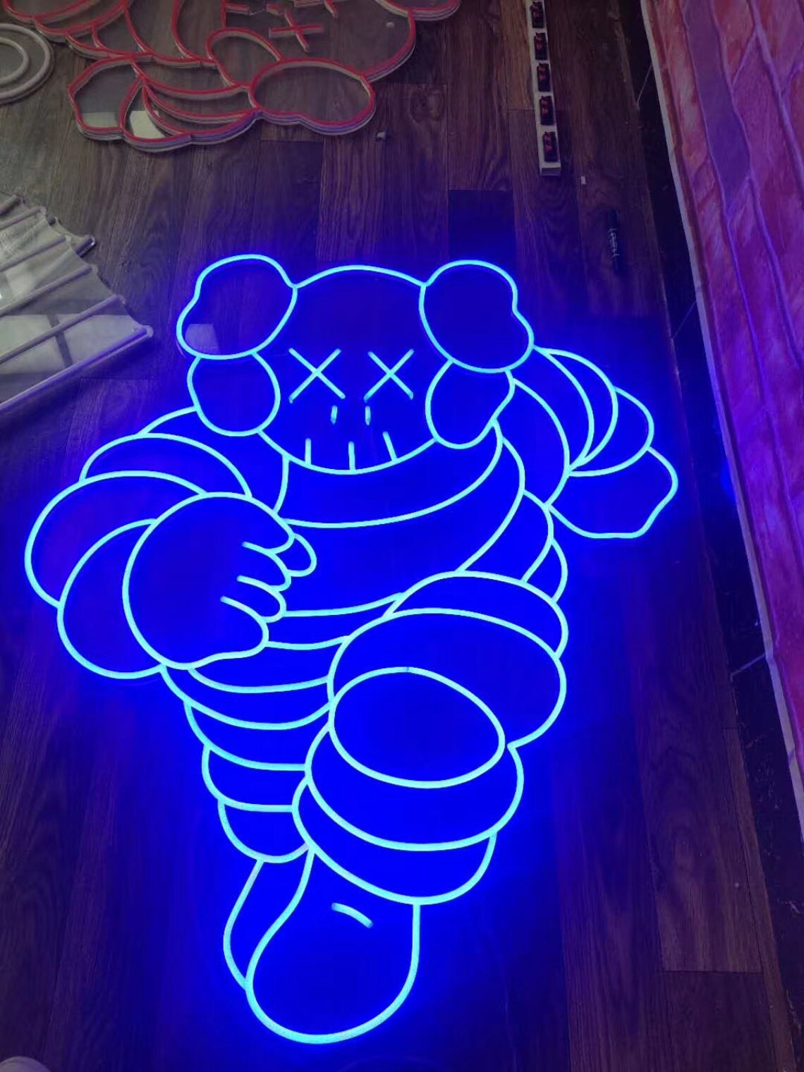 High Quality Handmade Running Kaws Neon Sign Handmade Neon | Etsy