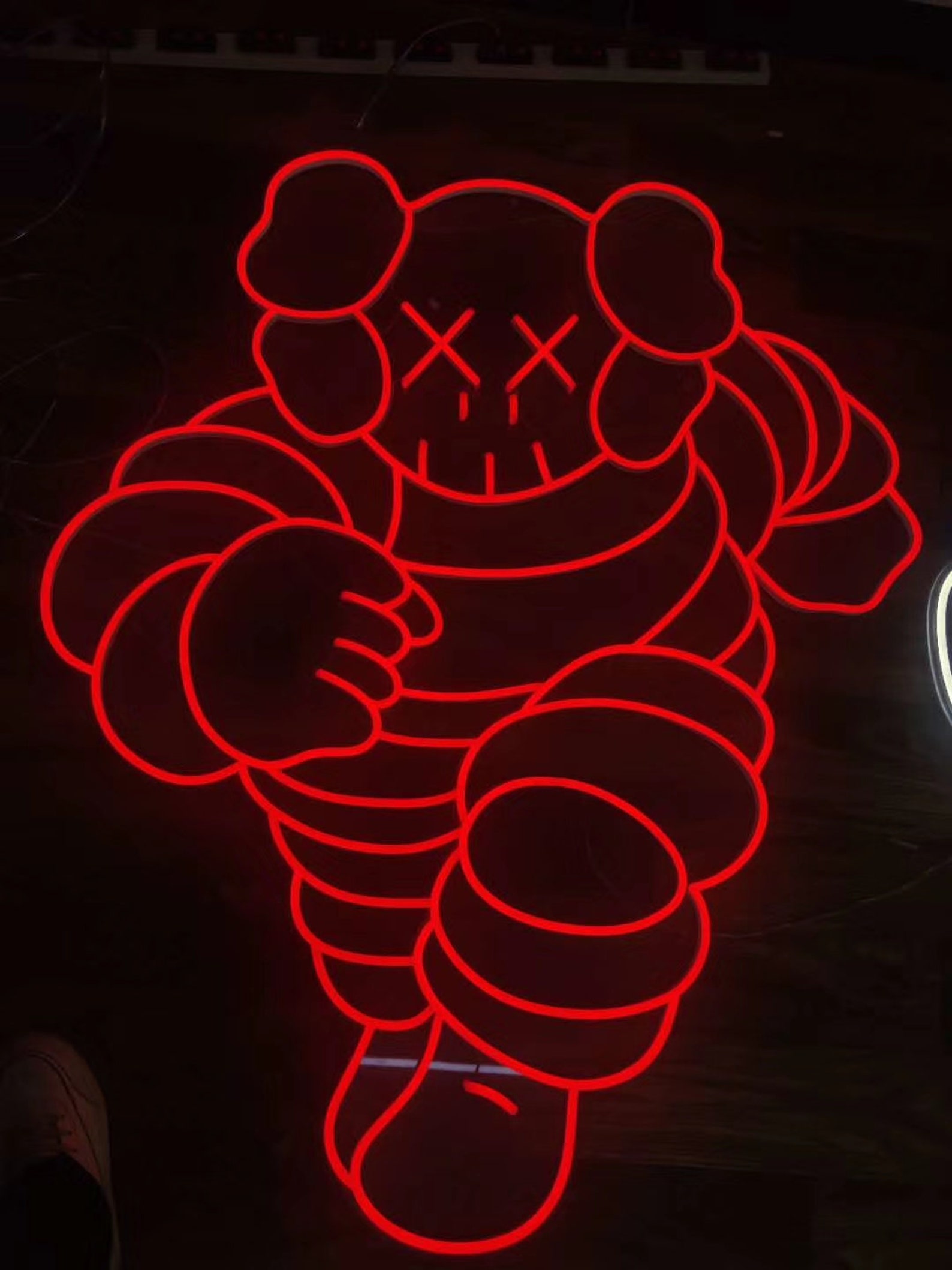 High Quality Handmade Running Kaws Neon Sign Handmade Neon | Etsy