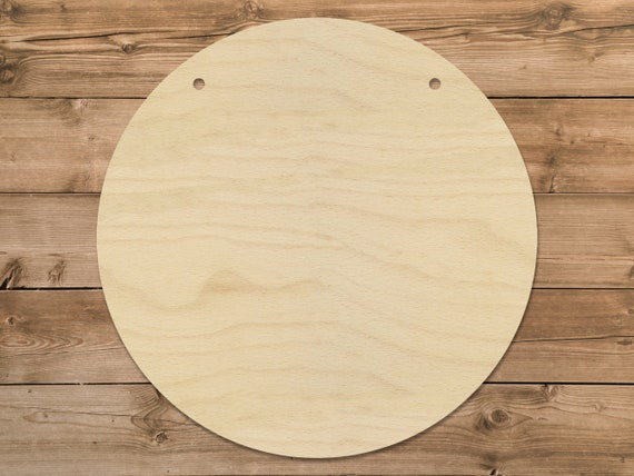 14 Round Unfinished Wood Laser Cut Circle Ready to - Etsy