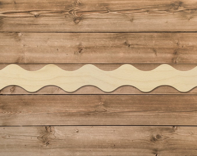 Decorative Squiggle Trim Unfinished Wood Laser Cut Ready to Paint ...