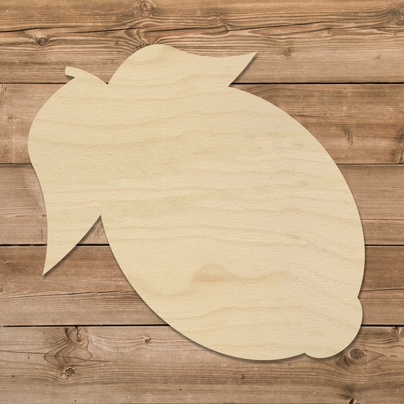 Lemon Wood Cutout - Etsy