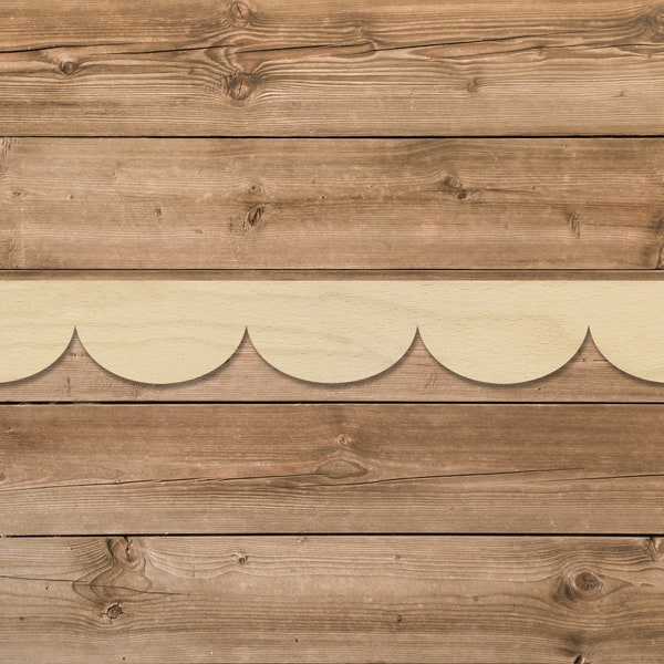 Wooden Scallop Moulding - Etsy