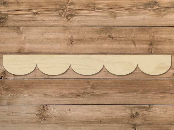 Scallop Pattern Scallop Edging, Scallop Edge, Edging, Scallop, Wooden ...
