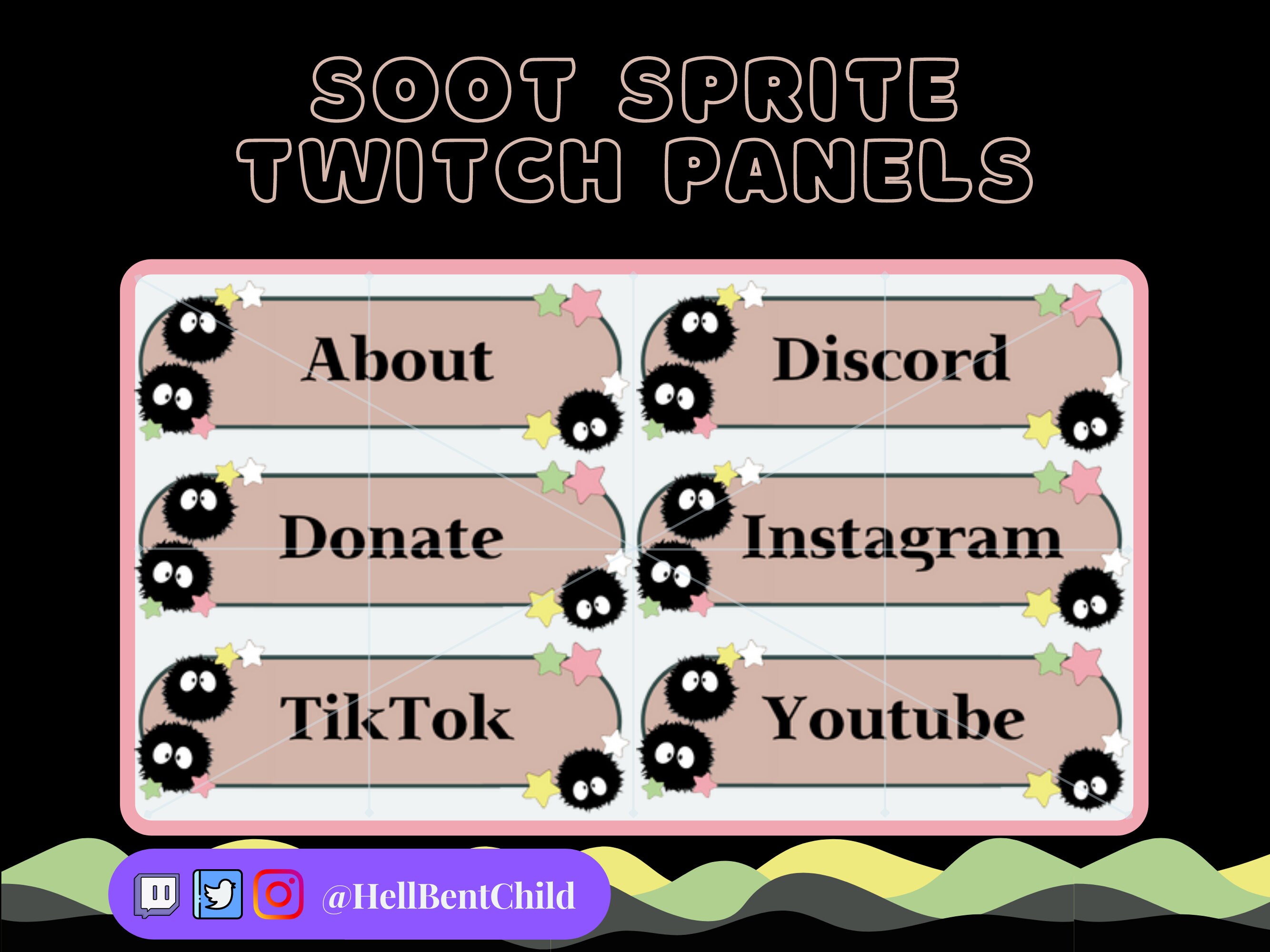 24 Cute Soot Sprite Twitch Panels - Twitch Panels / Soot Sprite Twitch ...