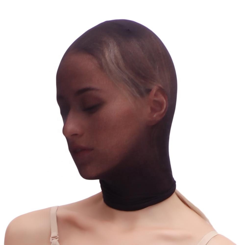 NYLONSTRUMPFHAUBE Schwarze oder beige Nylonstrumpfmaske für das Gesicht ...