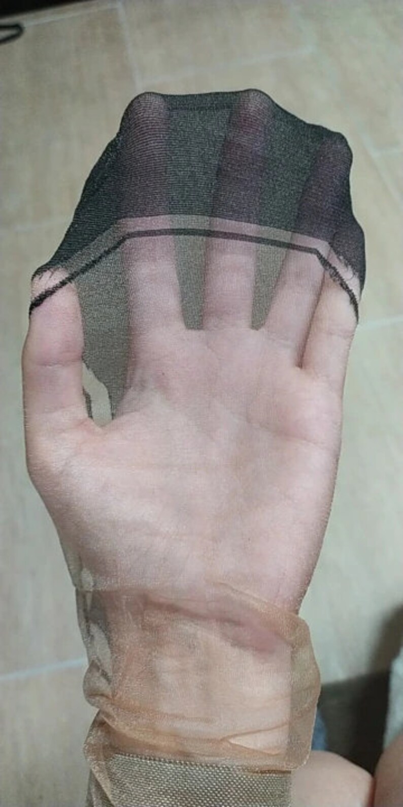 Veiled Nude Vintage Style RHT Socks With Stripe and Heel Cuban - Etsy