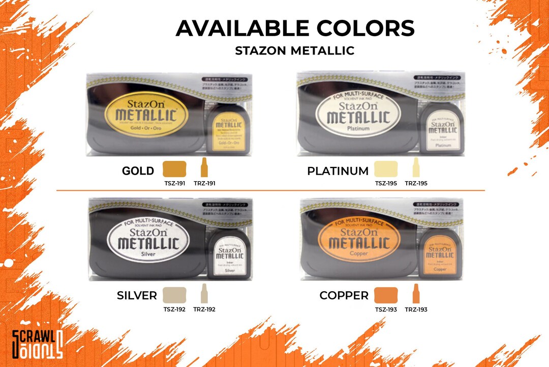 Gold Ink Pad, Copper Inkd Pad, Titanium Ink Pad, Silver Ink Pad ...