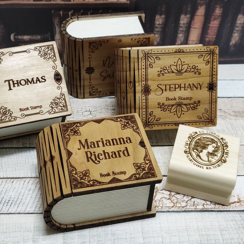 Personalized Book Stamps - Etsy