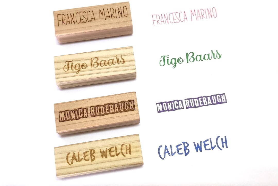 Custom Name Stamp | Signature Stamp | Clothing Stamp - Etsy