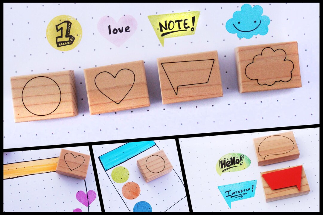 Planner Stamp | Bullet Journal Stamp | Craft Stamps | Geometric Figure ...