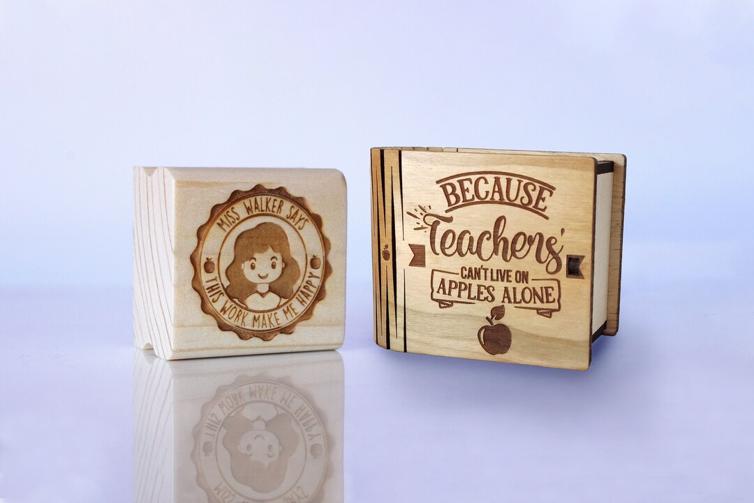 Personalized Female Teacher Rubber Stamp | Gift for Teacher | Custom ...
