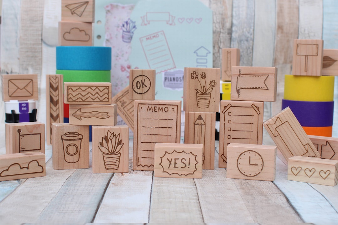 Bullet Journal Stamps / Craft Rubber Stamps / Planner Stamp / Bujo ...