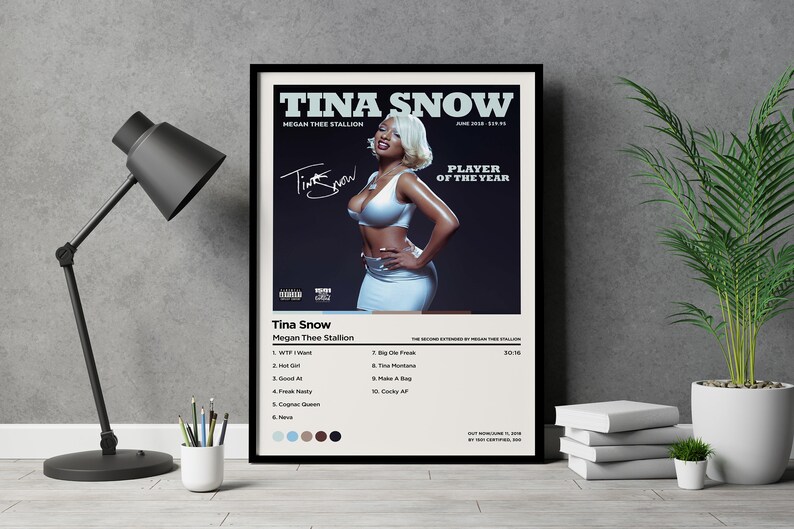 Megan Thee Stallion Tina Snow Album Cover Poster Etsy Megan Thee Stallion Tina Snow Album Cover Poster Etsy