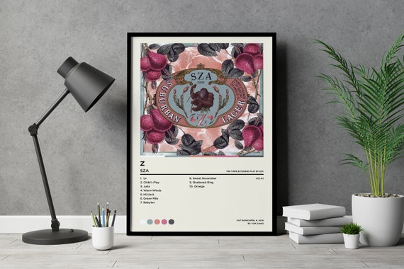 SZA Poster SZA Z Album Cover Poster Tracklist Poster - Etsy Australia