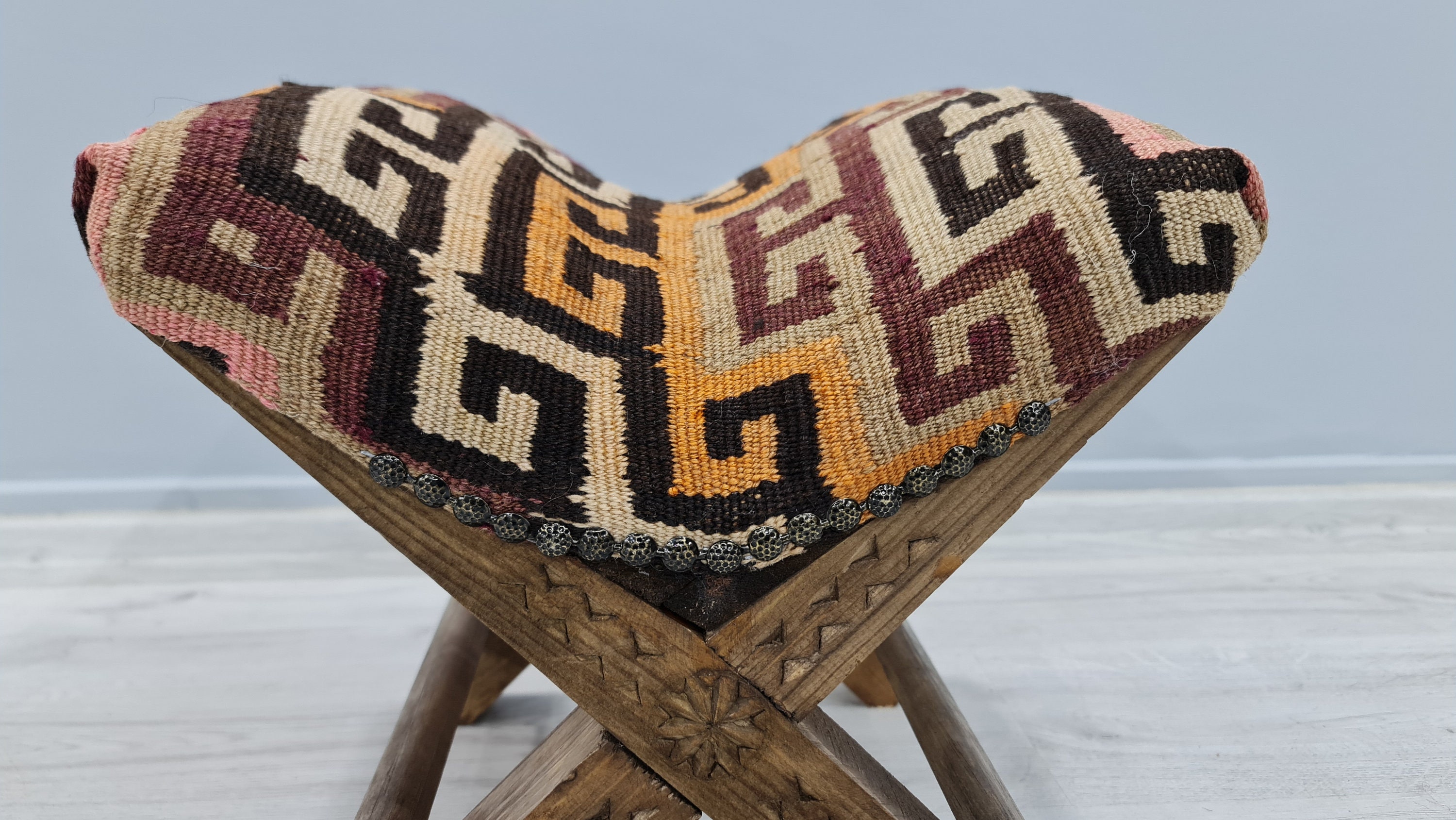 Authentic Decor, Antique Stool, Unuqie Stool, Turkish Stool, Tribal ...