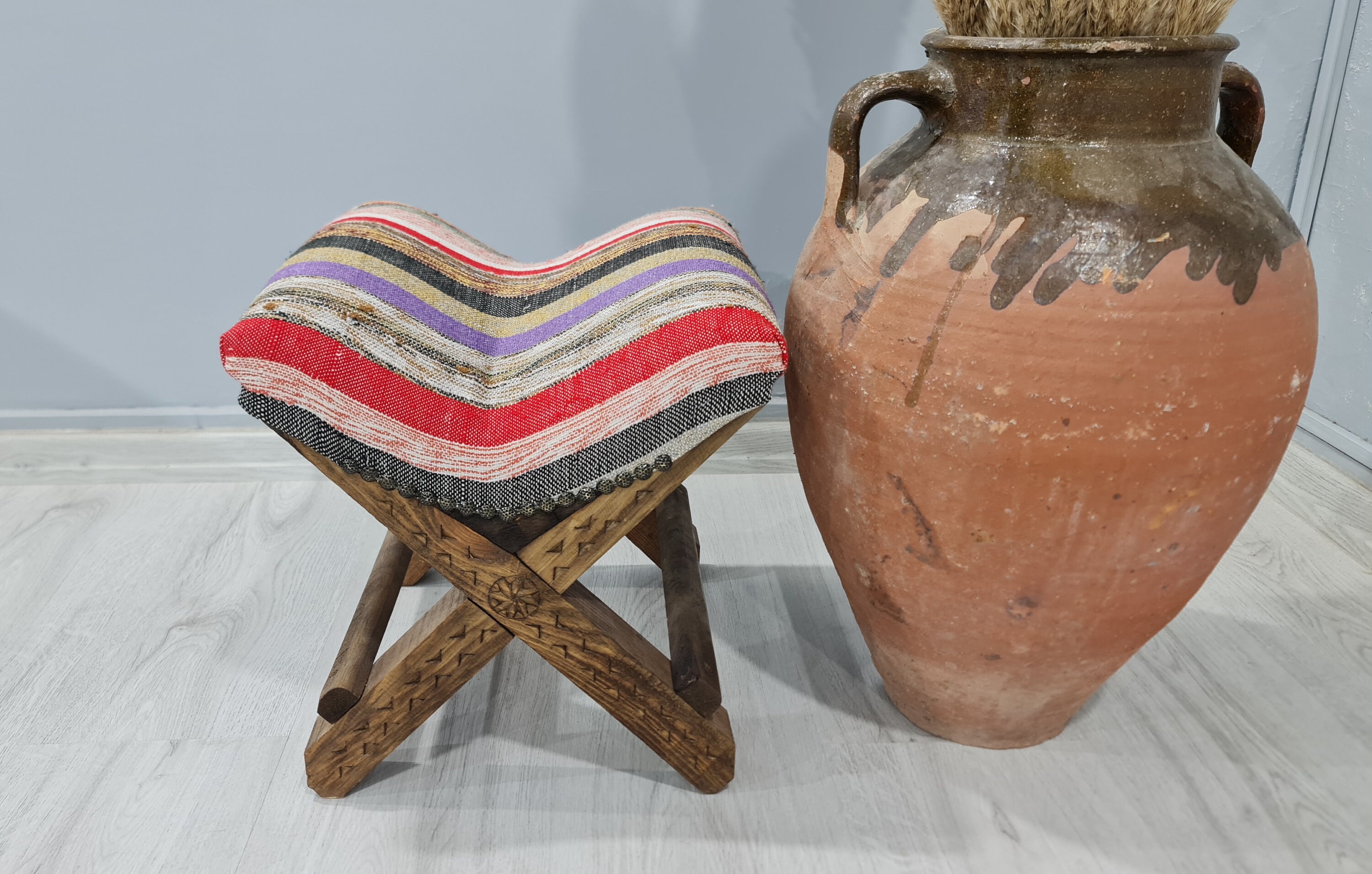 One of a Kind Turkish Stool, Unique Interior Design, Home Decor ...