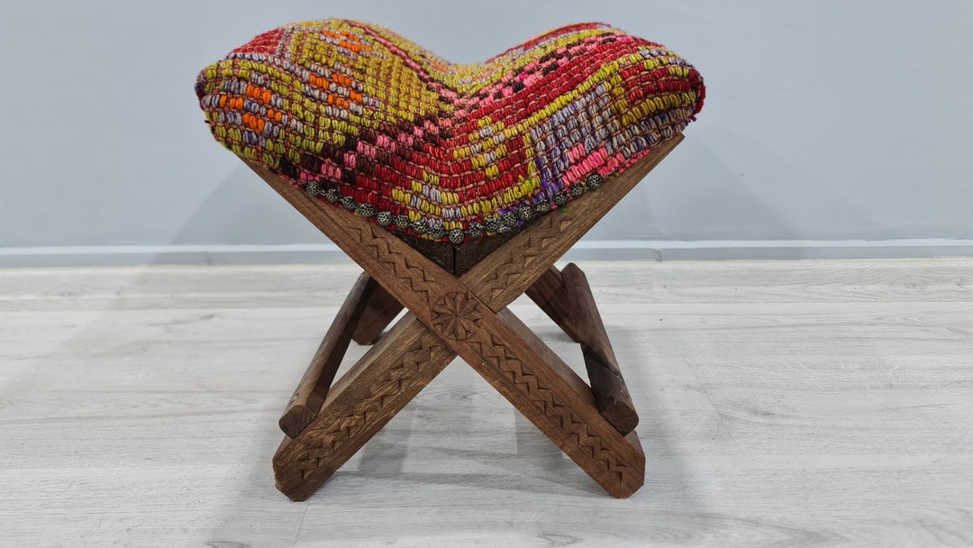 Rare Finds Stool, Antique Stool, Small Stool, Turkish Stool, Stool ...