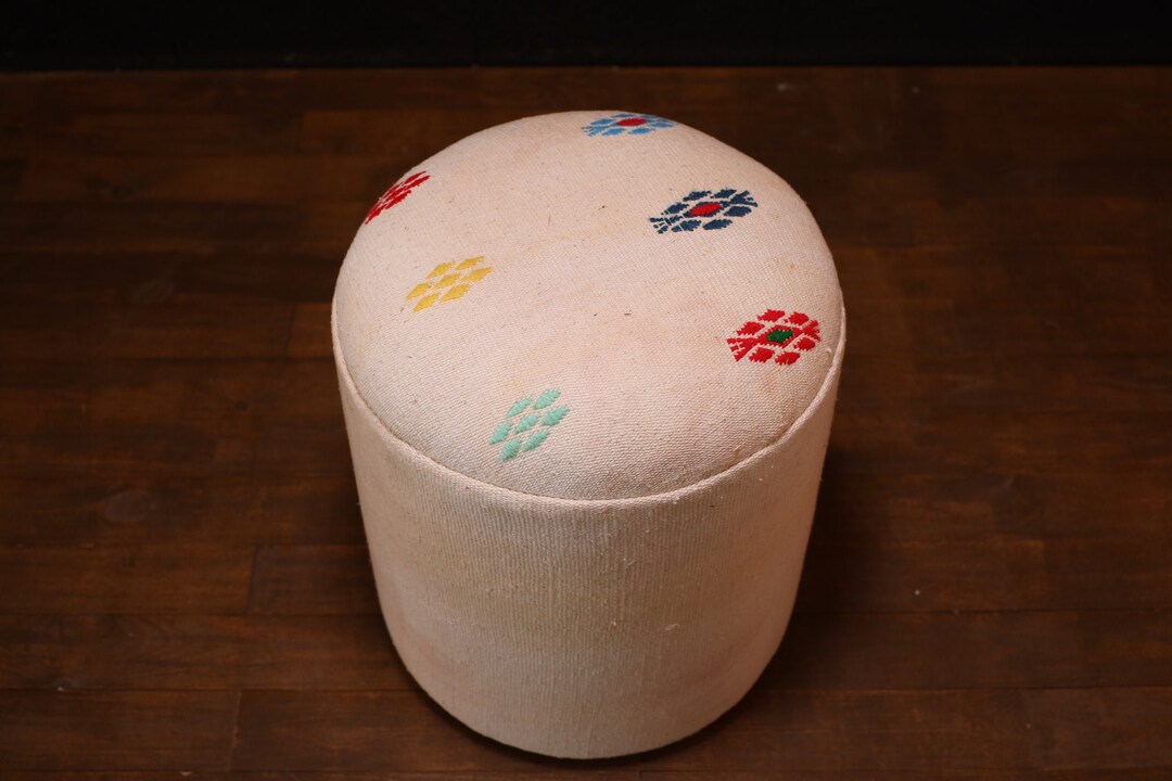Turkish Pouf, Nomadic Pouf, Kilim Pouf, Ottoman Pouf, Home Decor ...