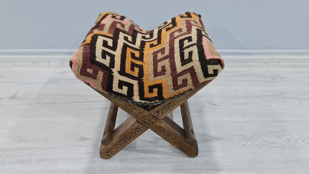Authentic Decor, Antique Stool, Unuqie Stool, Turkish Stool, Tribal ...