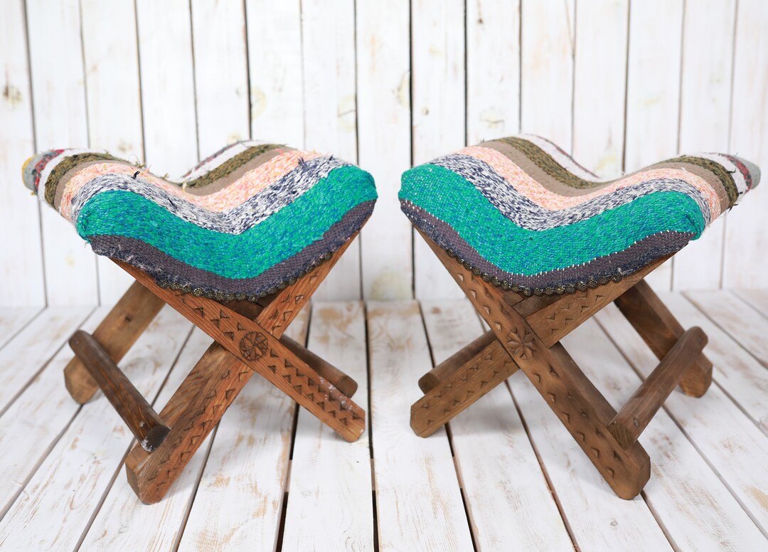 Turkish Stool, Couple Stool, Colorful Stool, Ottoman Chair, Home Decor ...