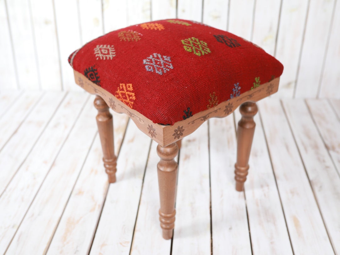 Boho Hocker, Nomadenstuhl, Rustikaler Stuhl, Osmanischer Stuhl ...