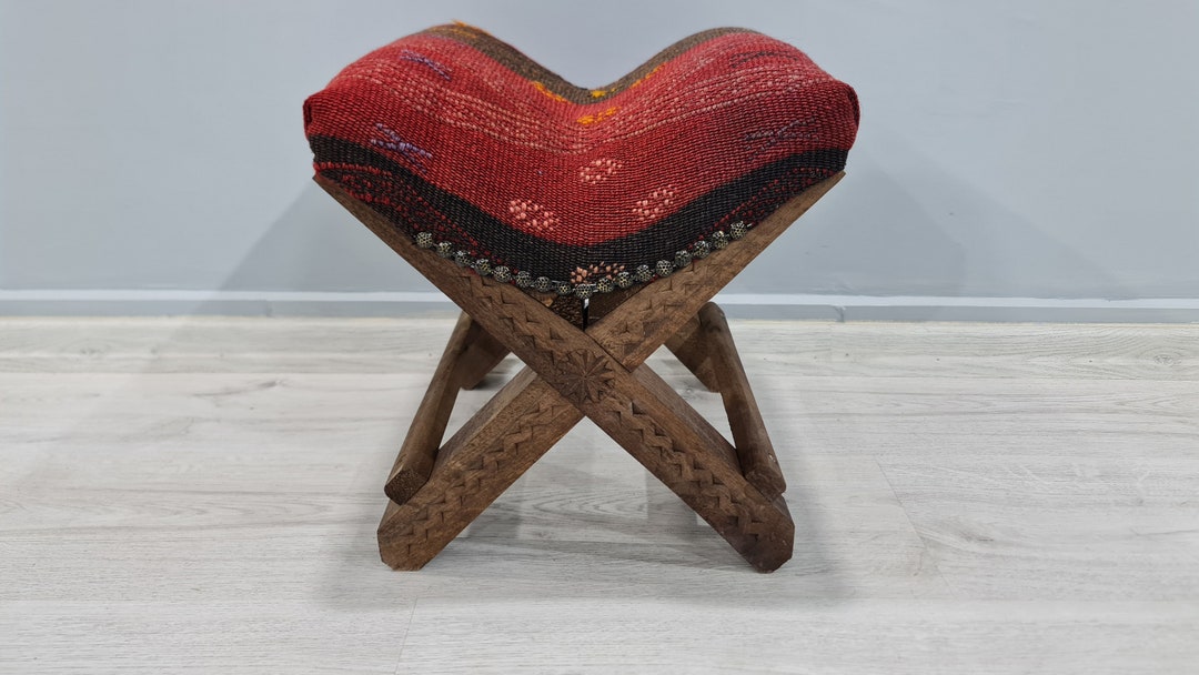 Authentic Decor Antique Stool Eclectic Stool Turkish Stool - Etsy