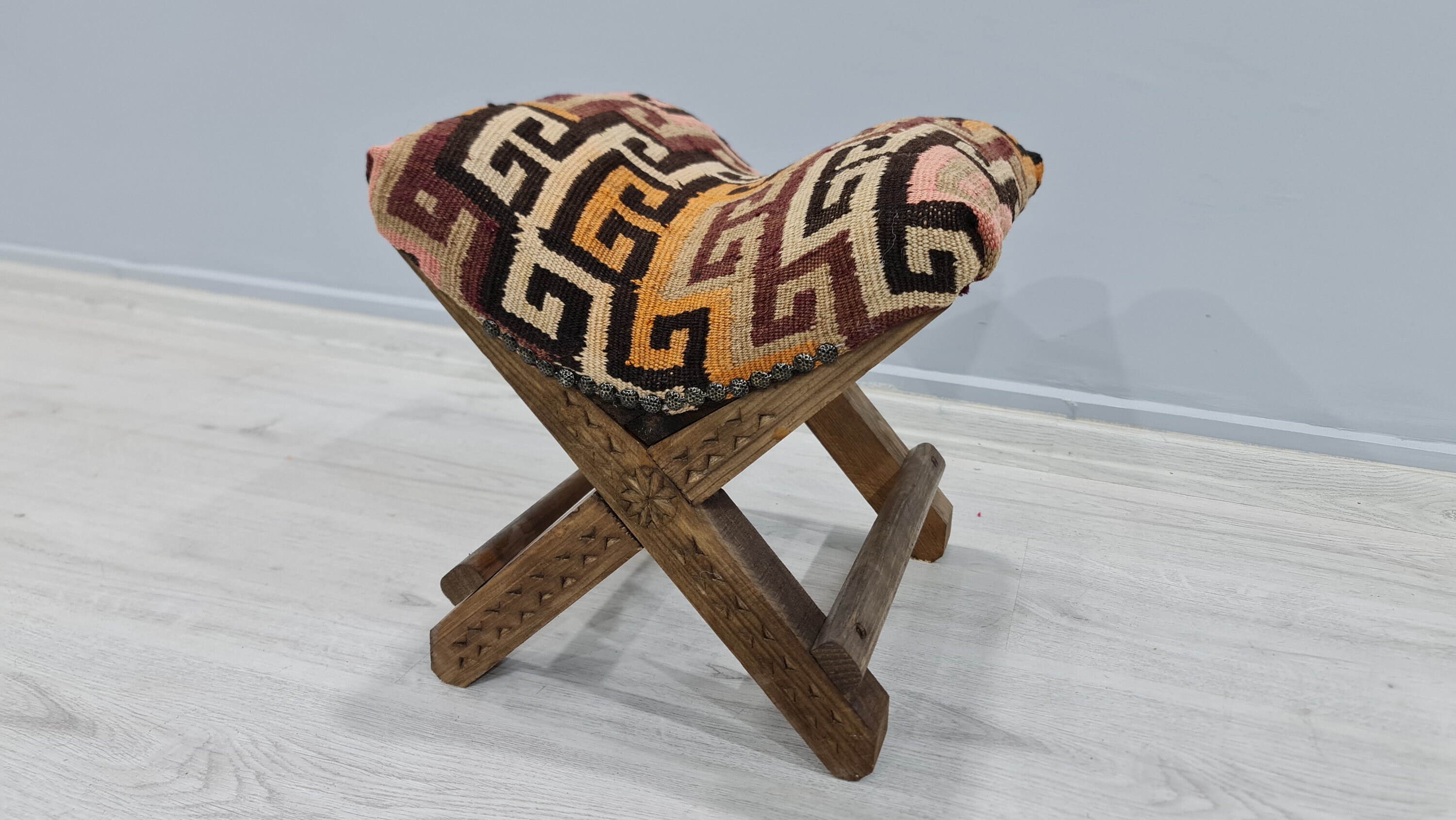 Authentic Decor, Antique Stool, Unuqie Stool, Turkish Stool, Tribal ...