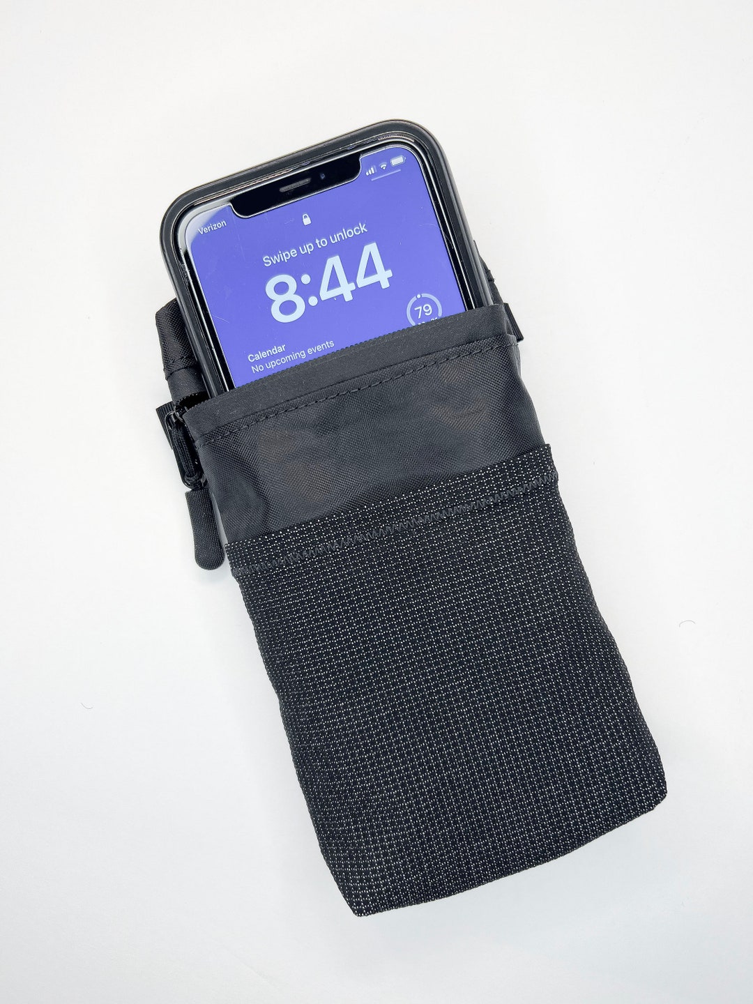 Backpack Phone Pouch W/venom™ Mesh Pocket, Hiking, Thru-hiker, Camping ...