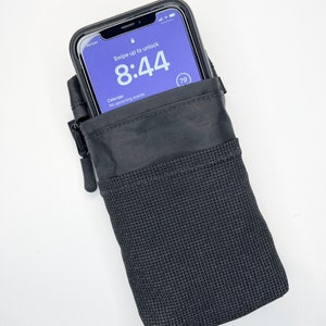 Backpack Phone Pouch W/venom™ Mesh Pocket, Hiking, Thru-hiker, Camping ...