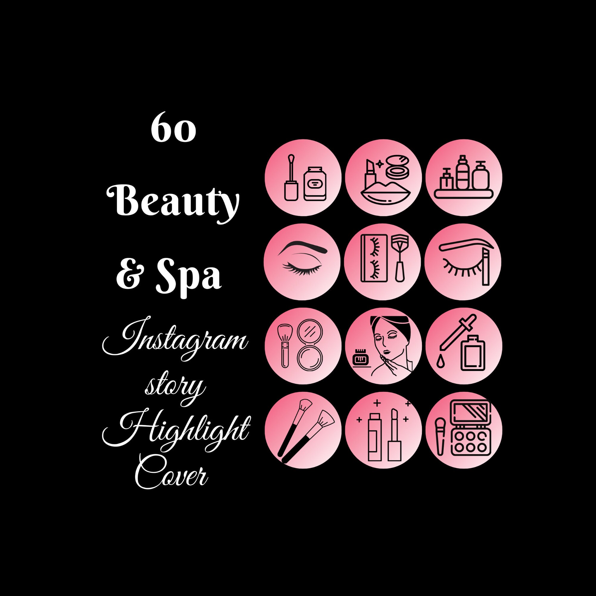 Beauty Instagram Highlights Cover 60 Designs Beauty | Etsy
