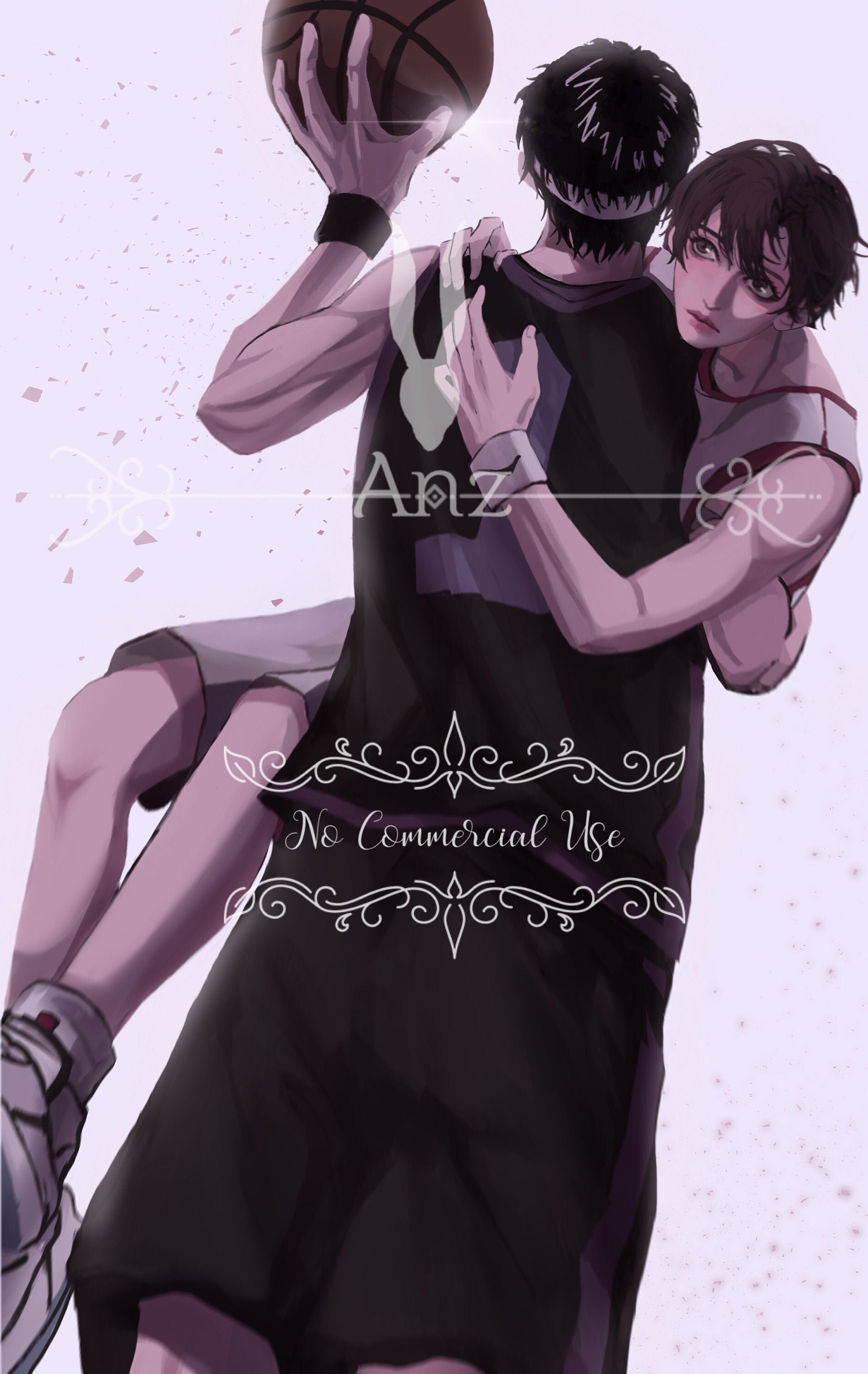 Paired Anime Characters Commission - Etsy