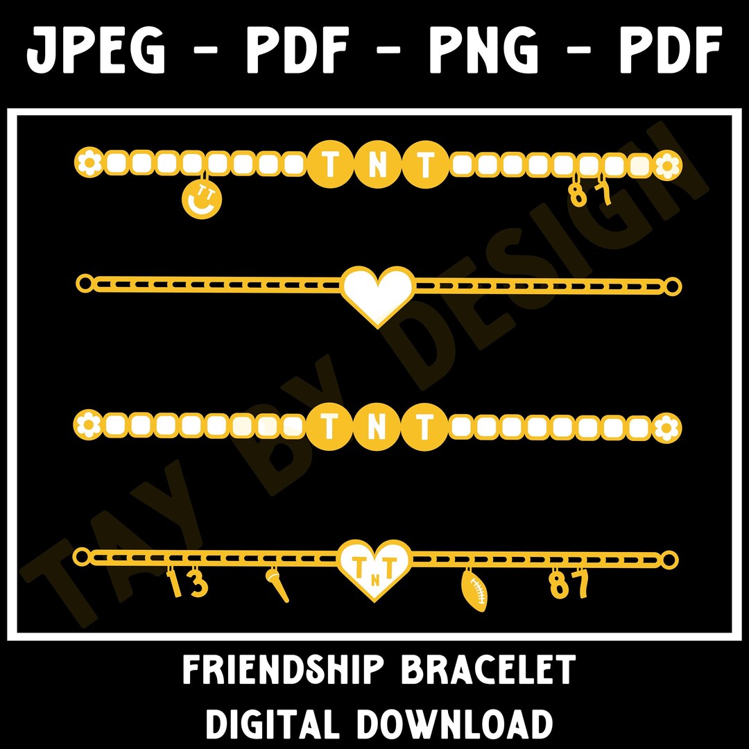 TNT Friendship Bracelet SVG Digital File - Etsy