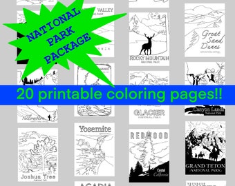 Printable U.S. National Parks Coloring Pages Printable Childrens ...