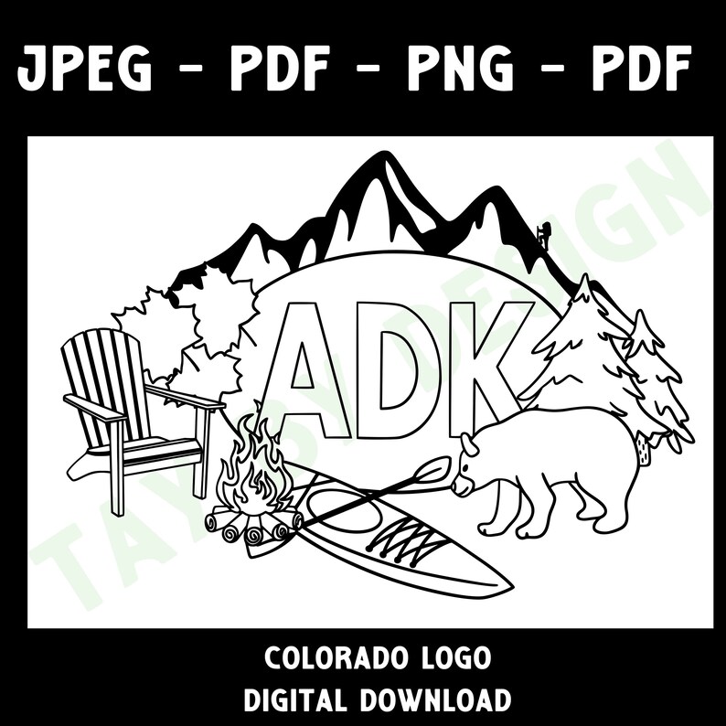 Adirondack Mountains SVG - Etsy