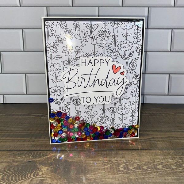 Shaker Card - Etsy