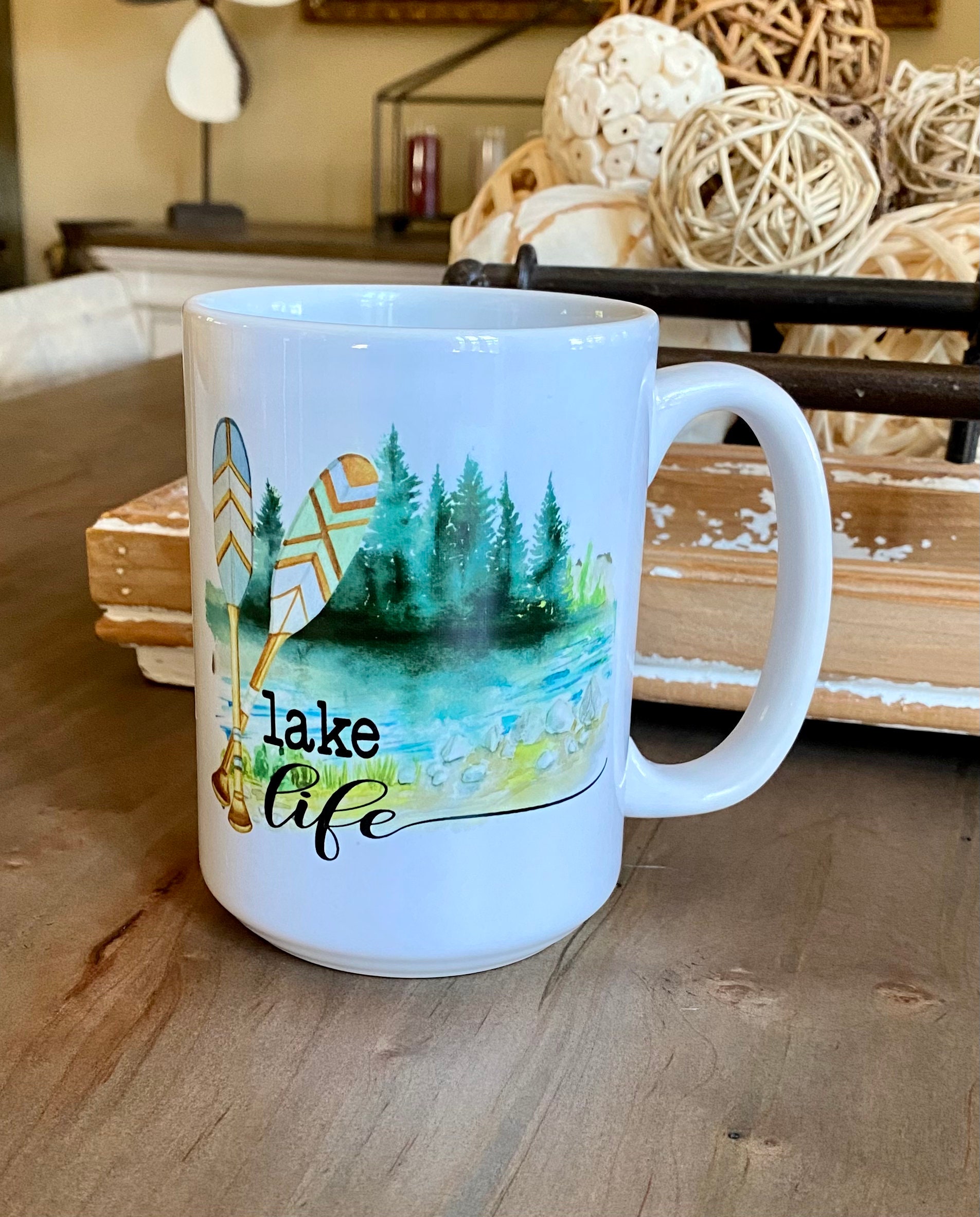 Custom Lake Coffee Mug/lake Martin Coffee Mug/life at the Lake Mug ...