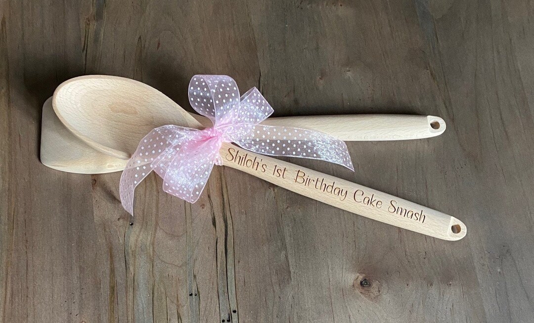First Birthday Smash Cake Wooden Spoon/1st Birthday Smash Cake Spoon ...
