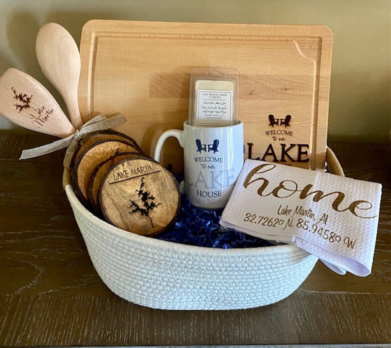Lake House Gift Basket/lake House Gift/lake Basket Hostess Gift/realtor ...