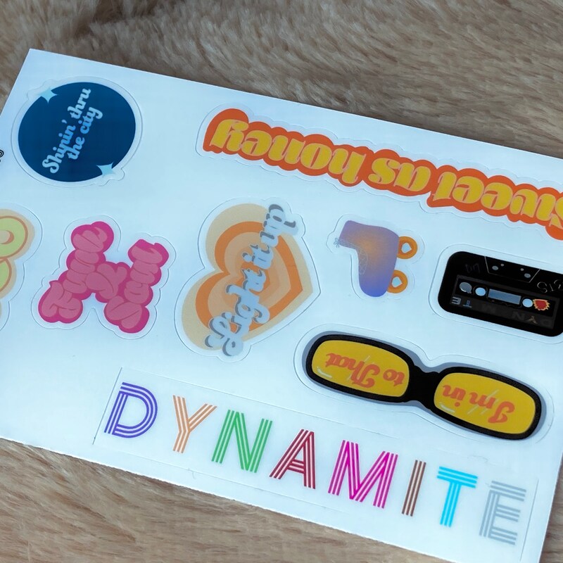 Bts Dynamite Sticker - Etsy