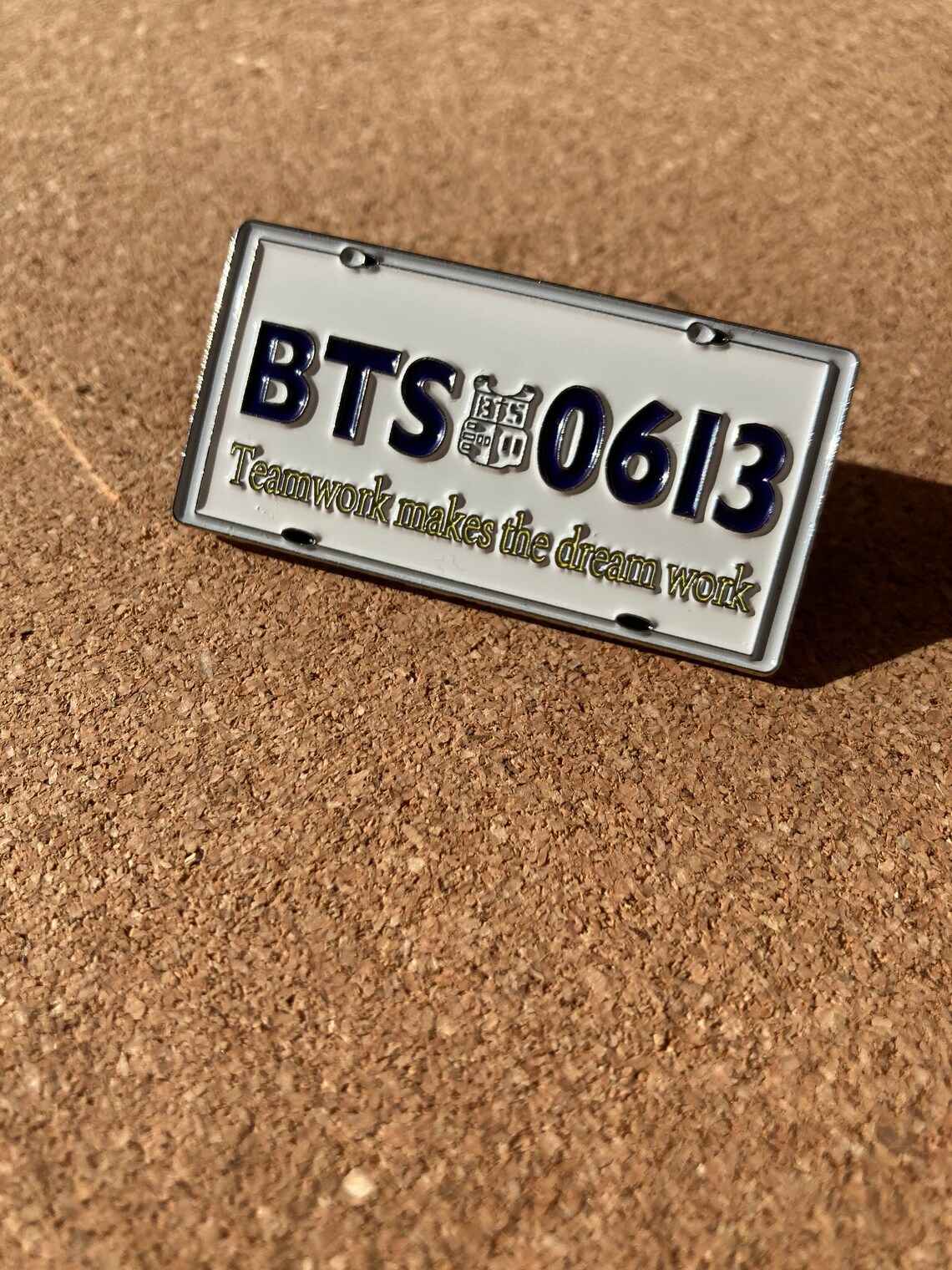 BTS License Plate Enamel Pin - Etsy