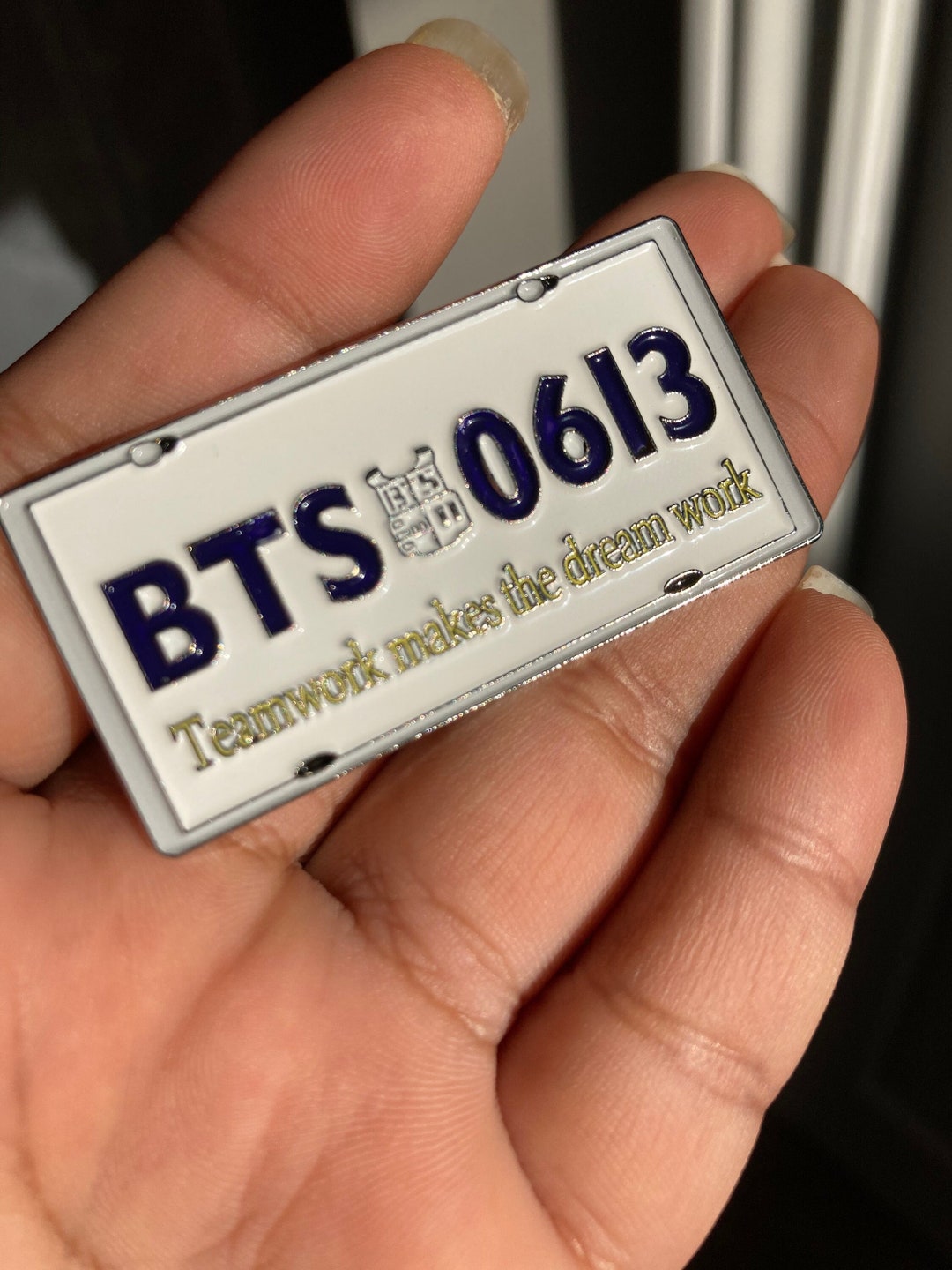 BTS License Plate Enamel Pin - Etsy