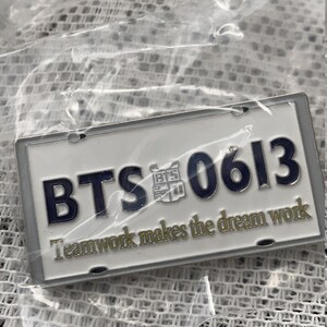 BTS License Plate Enamel Pin - Etsy