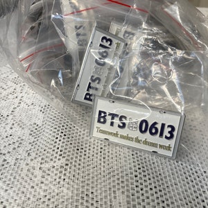 BTS License Plate Enamel Pin - Etsy