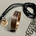 One Sen Japanese Coin Ring With Center-punch Necklace and Sealer on ...